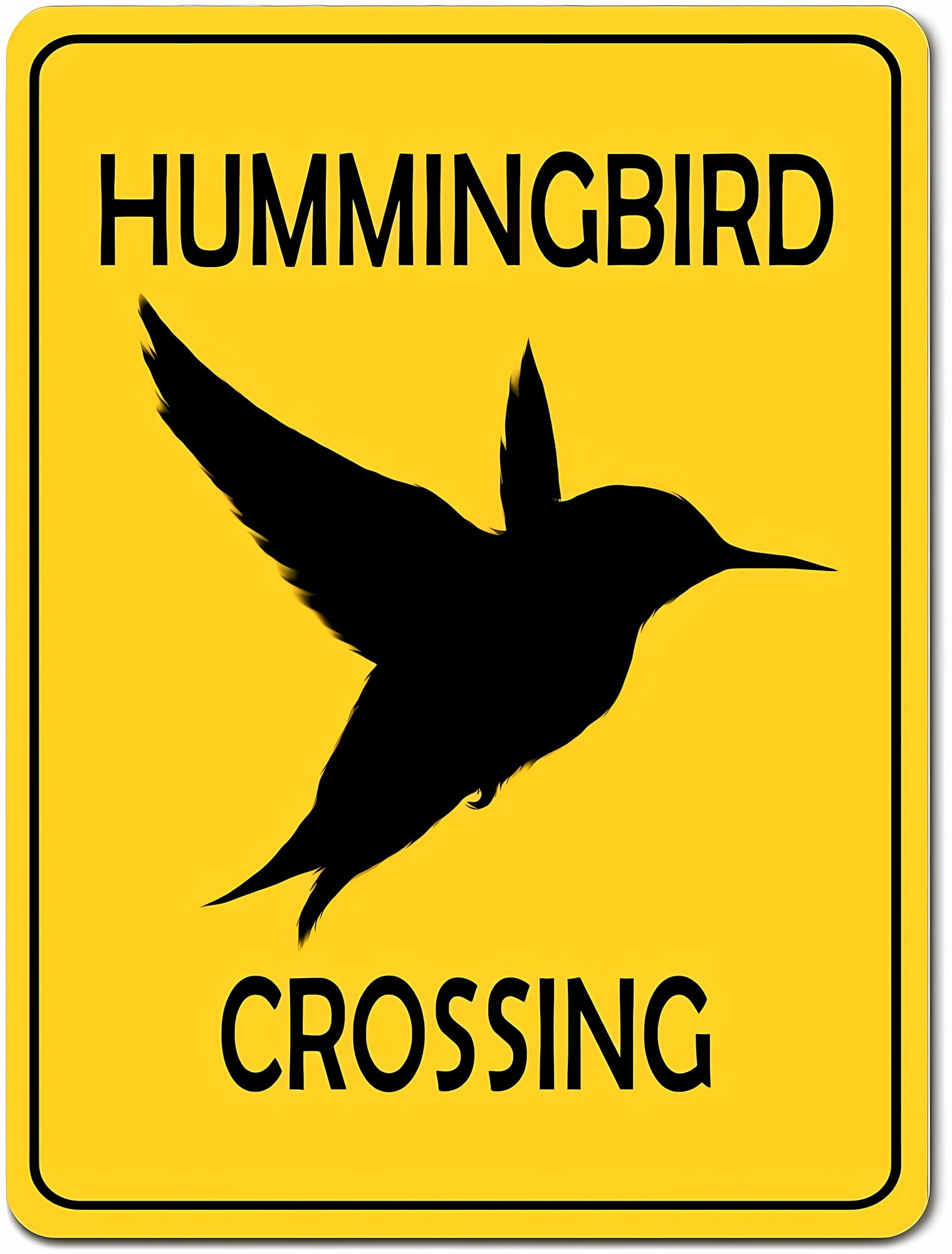 Aluminum Hummingbird Warning Sign, 8"x12" Funny Private Property Sign ...