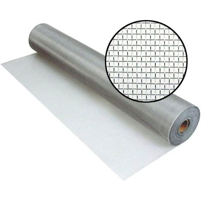 Aluminum Insect Screen Mesh Kit - (18 in x 100 ft) Roll of Aluminum ...
