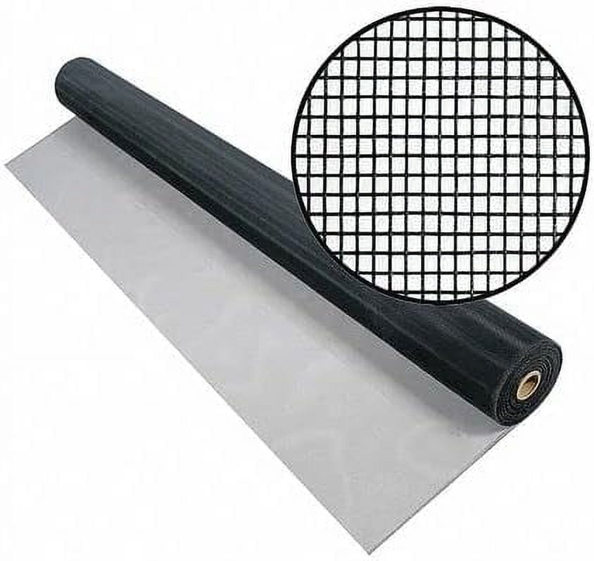 Aluminum Insect Screen Mesh Kit - (48 in x 25 ft) Roll of Aluminum ...