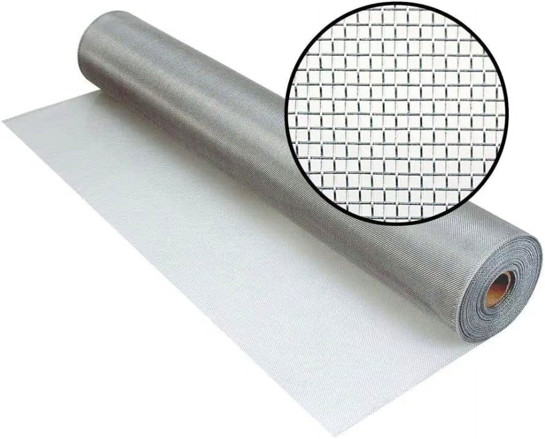 Aluminum Insect Screen Mesh Kit - (48 in x 25 ft) Roll of Aluminum ...