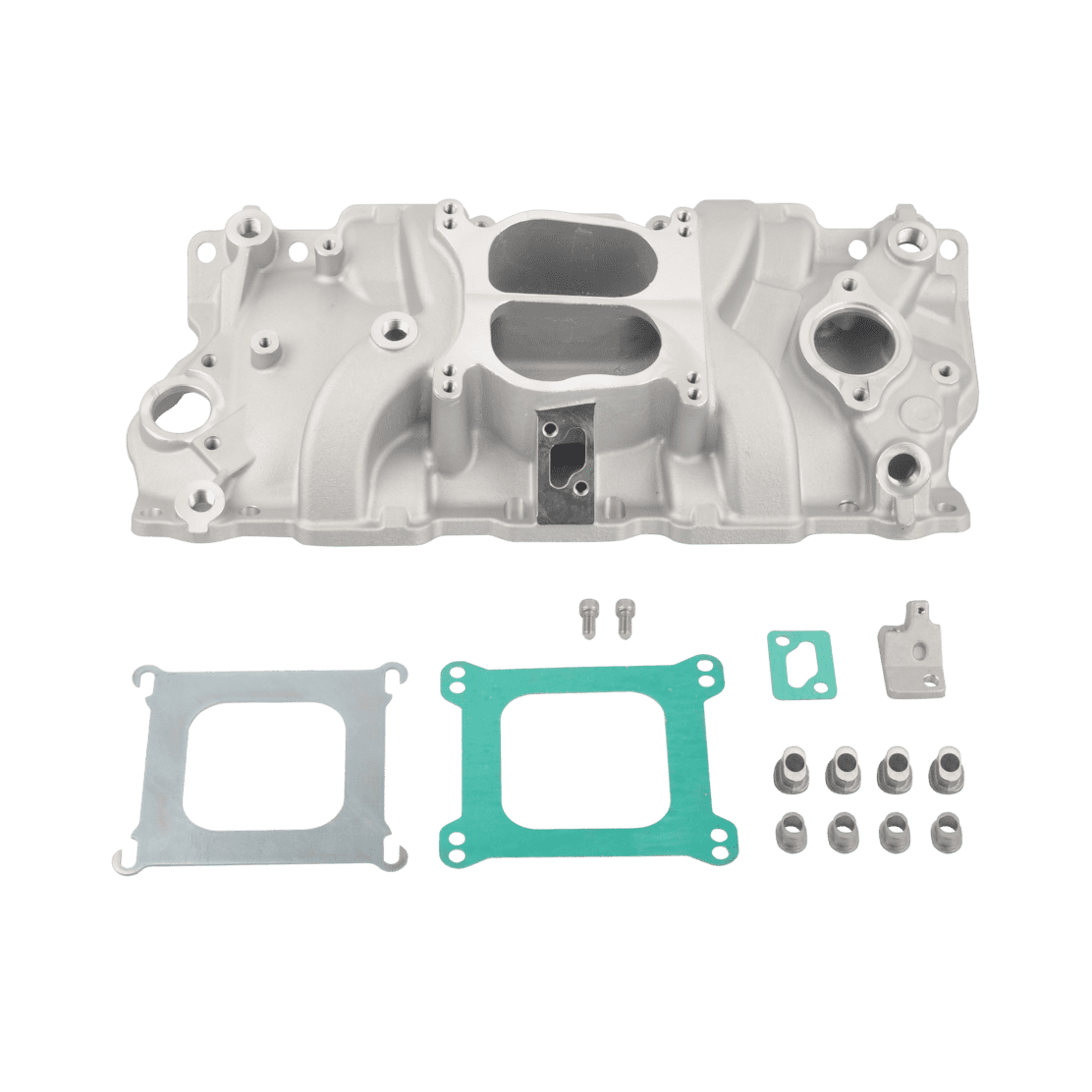 Aluminum Intake Manifold Dual Plane Diffuser for 55-95 SBC 305 327 350 ...