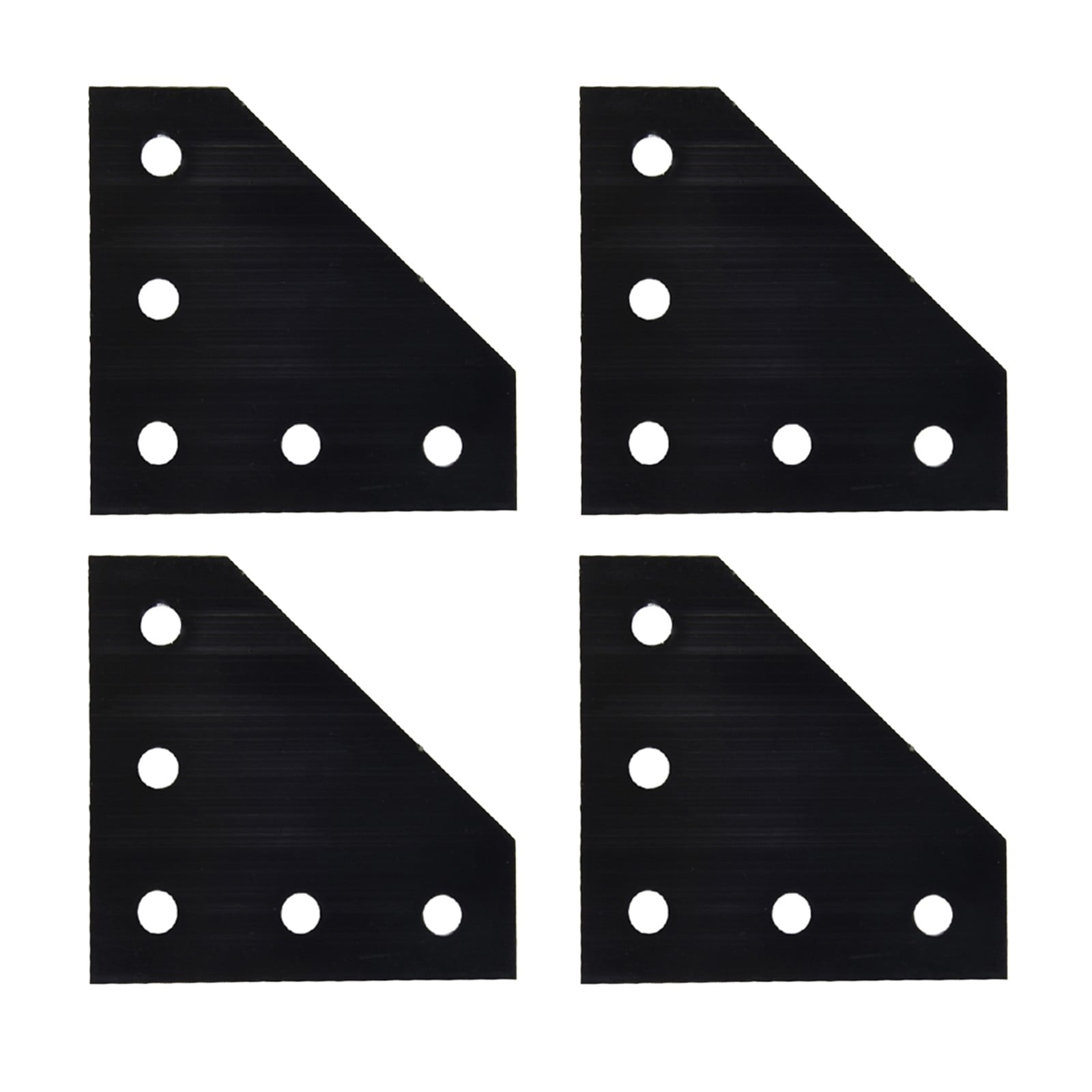 Aluminum Joining Plate Bracket for 2020 Profile, 5 Hole 90 Degree ...