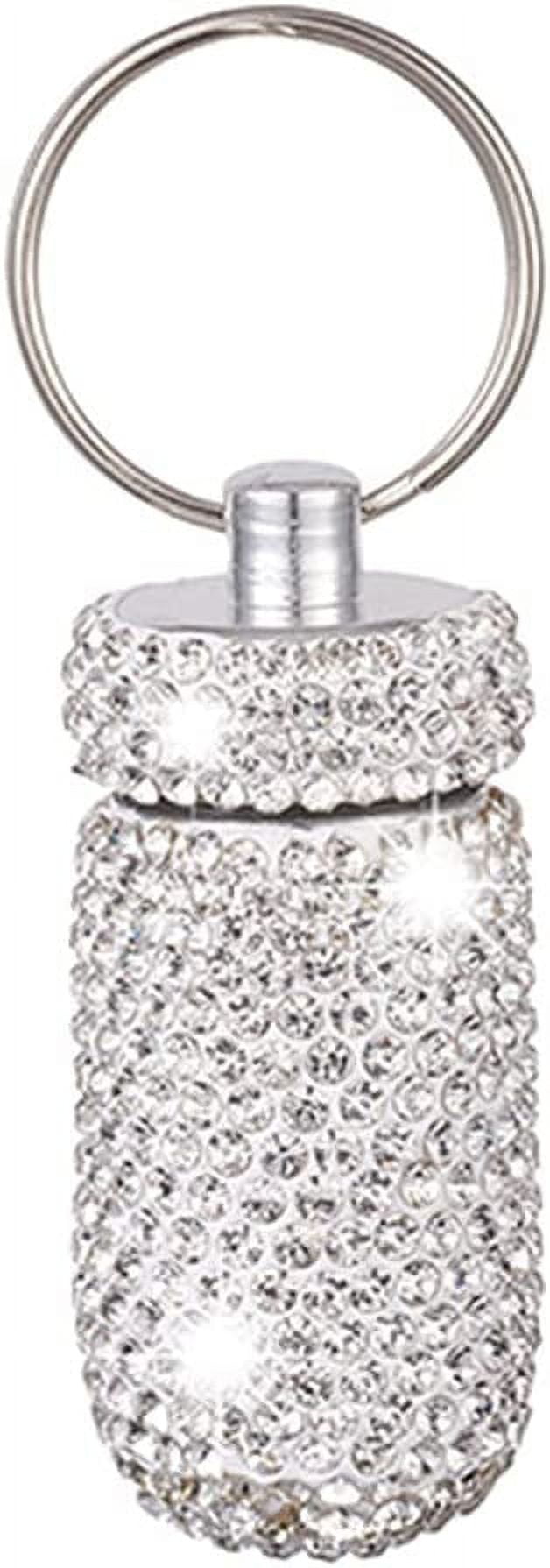 Aluminum Keychain Medication Pill Box Mini Size Pill Holder,Waterproof ...