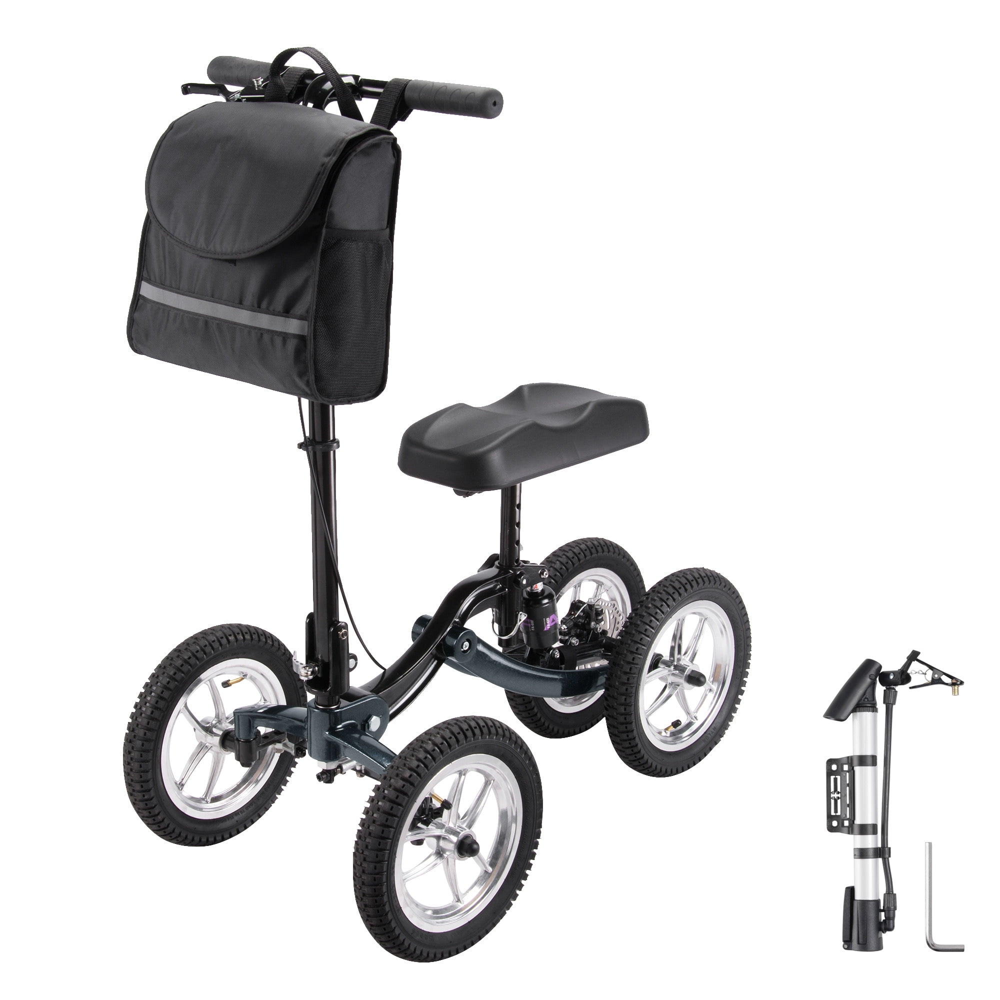 Aluminum Knee Walker with Dual Braking System - 38.14 - Conquer any ...