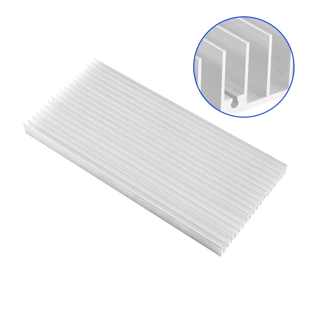 Aluminum LED Heatsink 300x140x20mm, 19 Fins For High Power Lights Fish ...