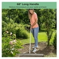Aluminum Landscape Rake - 36 Inch Wide Garden Rake with 68 Inch Long ...
