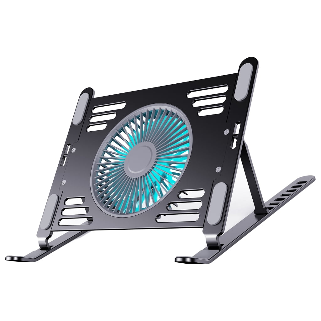 Aluminum Laptop Cooling Pad Adjustable Stand USB Power Notebook Risers ...