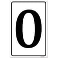 Aluminum Letter Sign O, Parking Spot Letter Signs, 8x12 Inch, Large ...