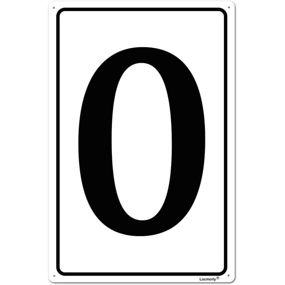 Aluminum Letter Sign O, Parking Spot Letter Signs, 8x12 Inch, Large ...