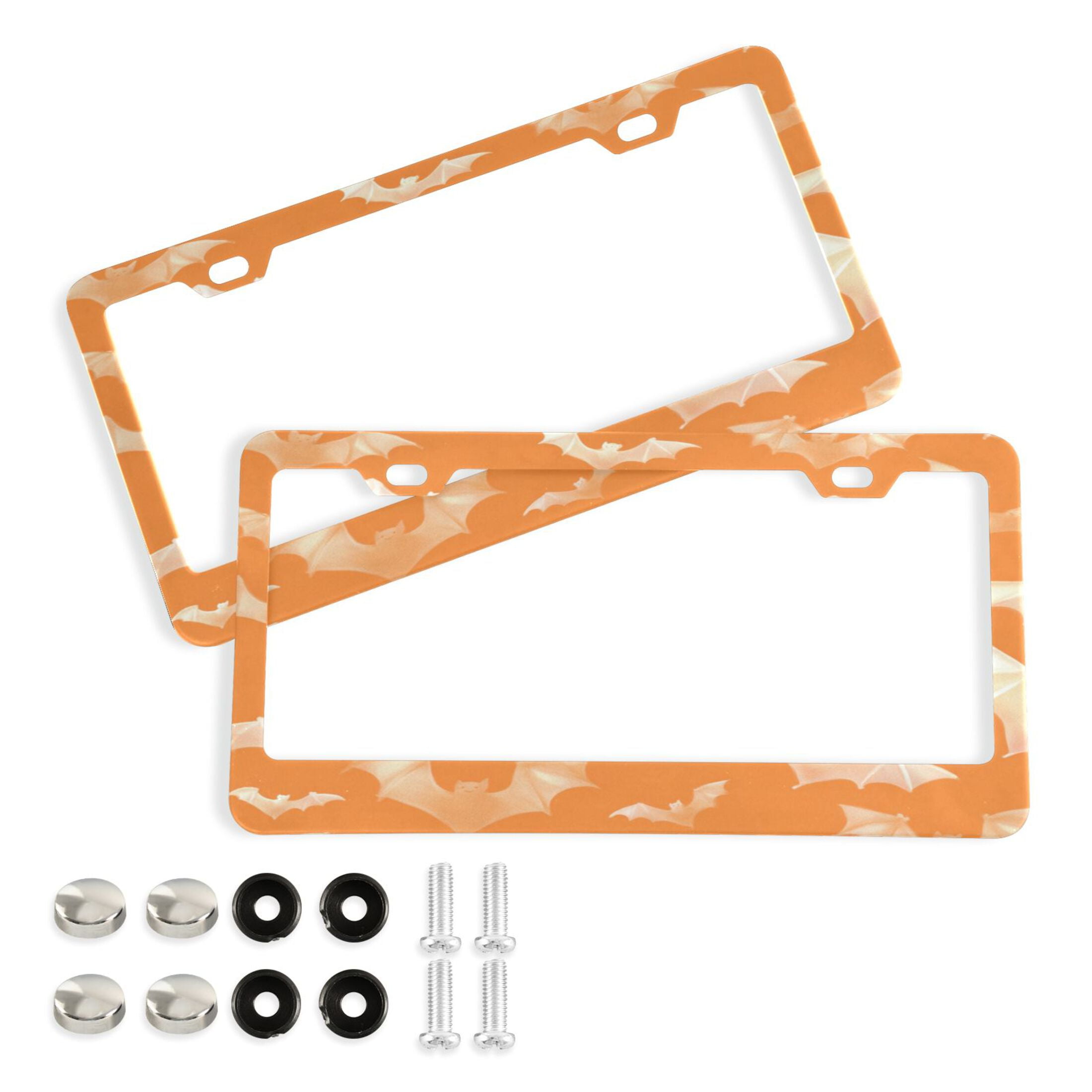 Aluminum License Plate Frame 2 Pack Car Exterior Accessory Car Tag ...