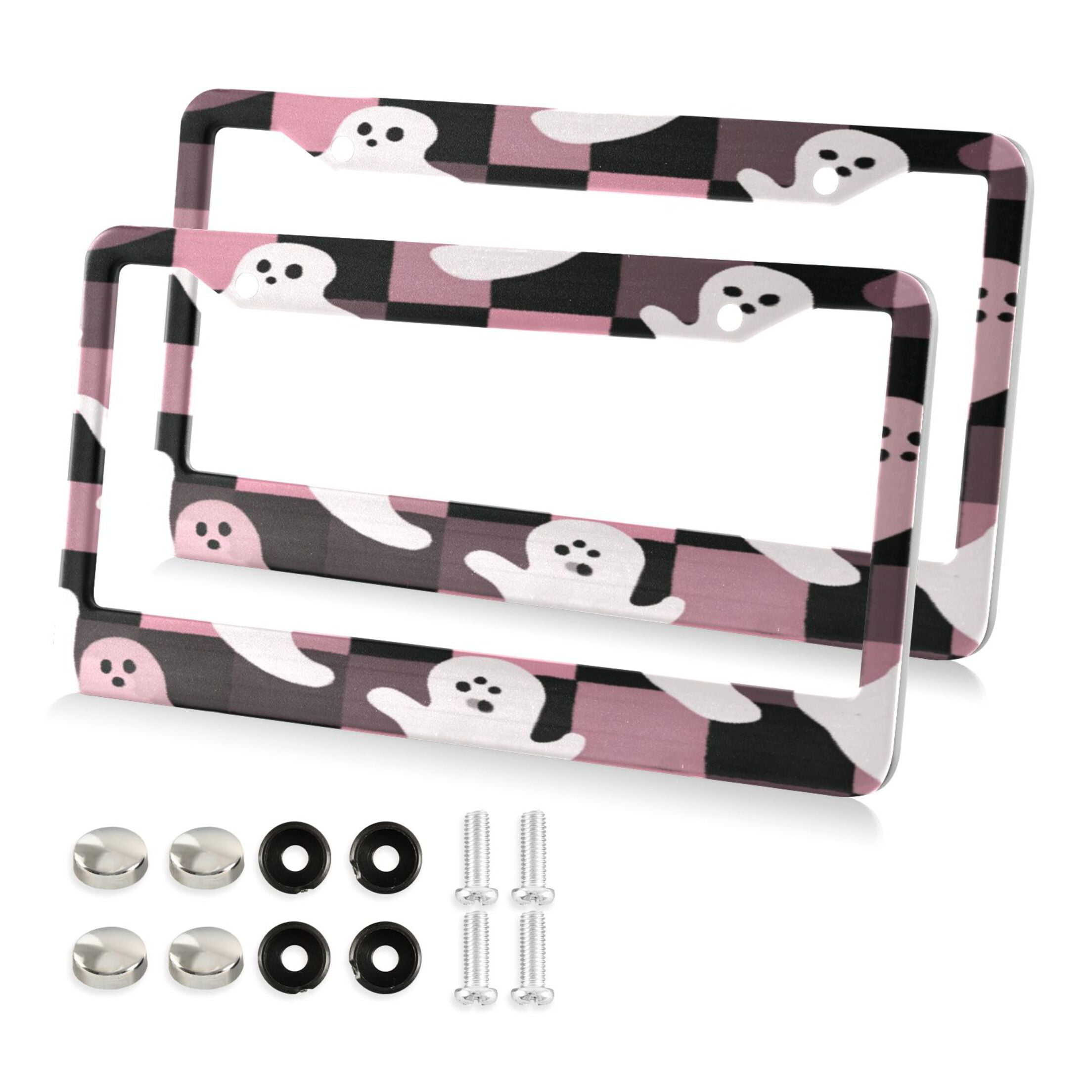 Aluminum License Plate Frame 2 Pack Car Exterior Accessory Car Tag ...