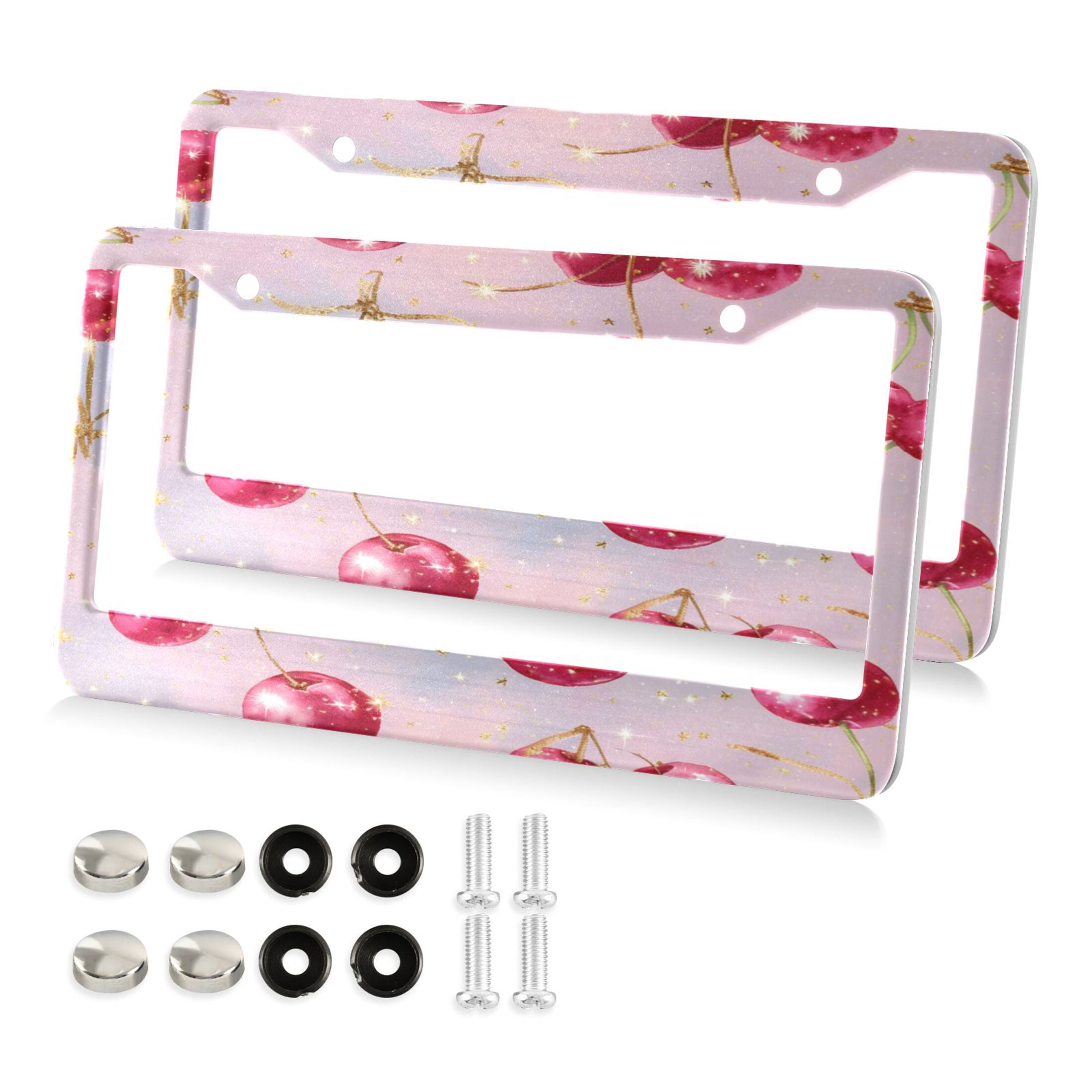 Aluminum License Plate Frame 2 Pack Car Exterior Accessory Car Tag ...