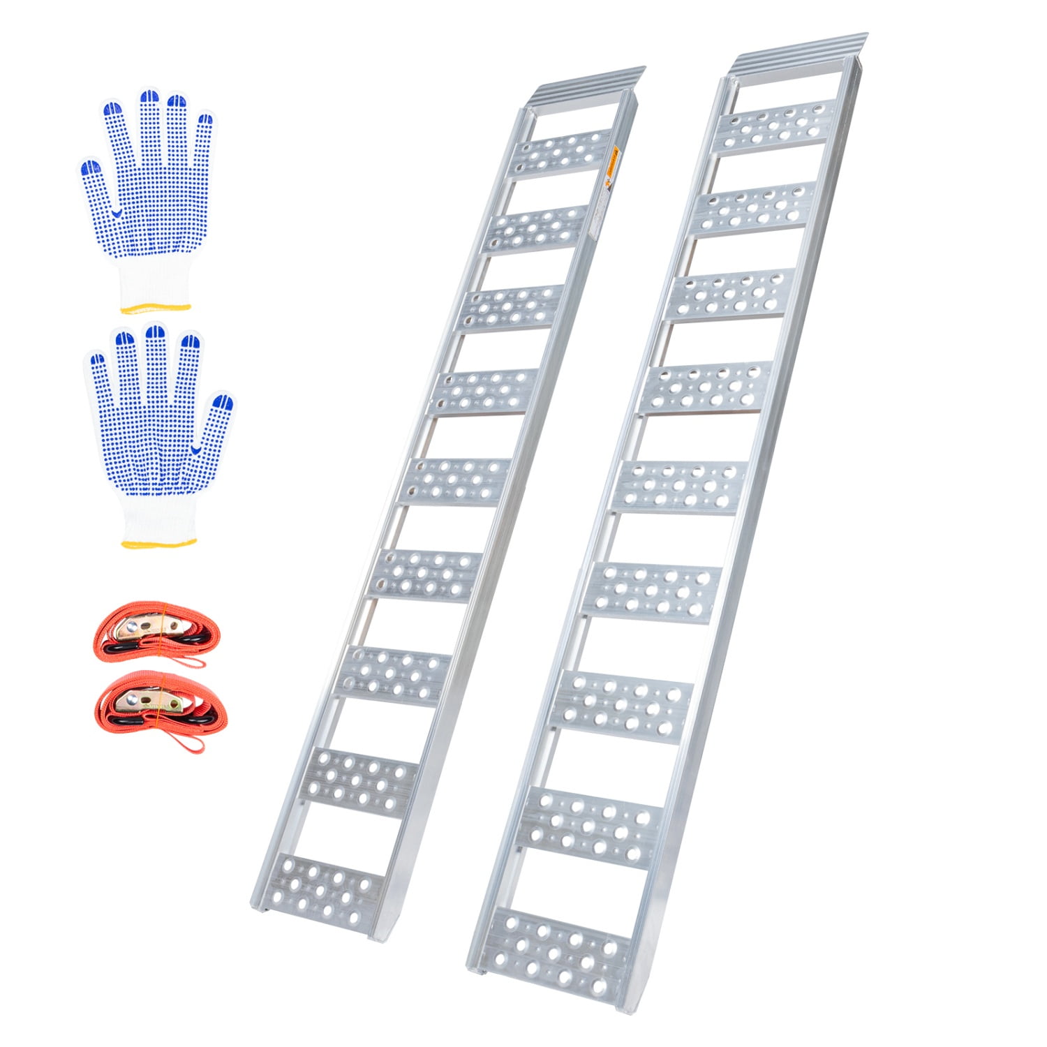 Aluminum Loading Ramps 1300 lbs 6.5 FT, 2Pcs Folding Heavy-Duty ATV UTV ...