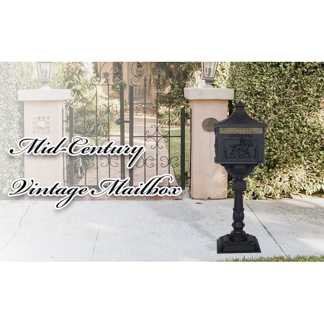 Aluminum Locking Mailboxes for Outside Mailboxes Heavy Duty Cast ...