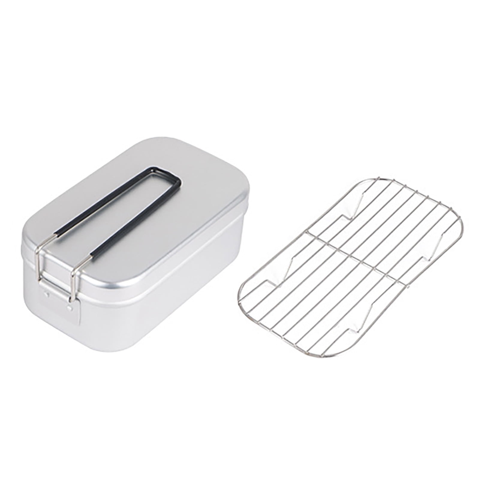 Aluminum Lunch Box Folding Handle Portable Stainless Steel Light Weight ...