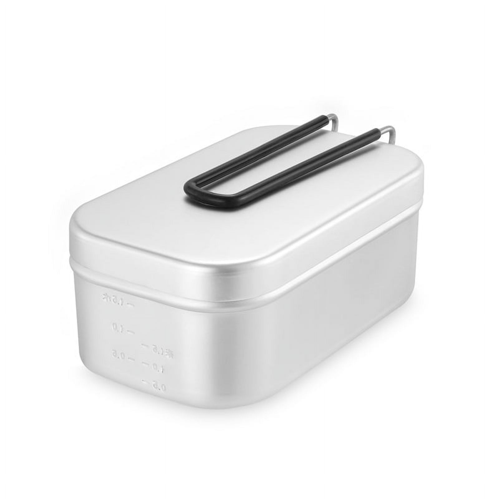 Aluminum Lunch Box Outdoor Heating Lunch Box with Lid and Gloves ...