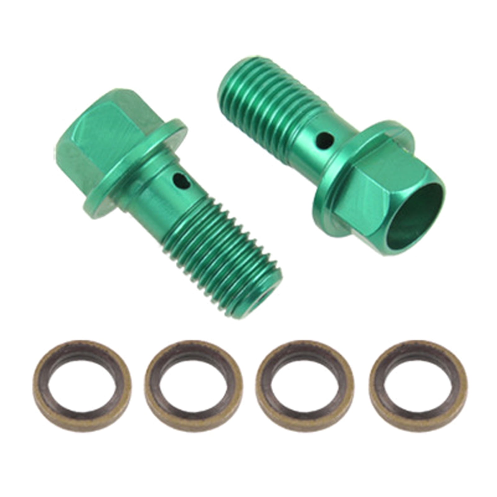 Aluminum M10x1.25mm Turbos Brake Line Banjo Bolt with Washers,Single ...