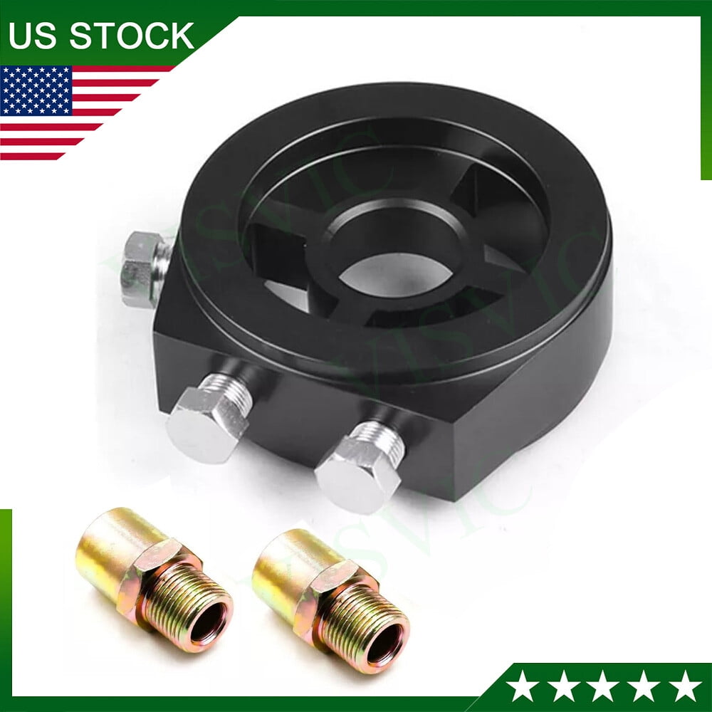 Aluminum M20 X 1.5 Oil/Gauge Filter Sandwich Adapter Plate Kit NEW ...
