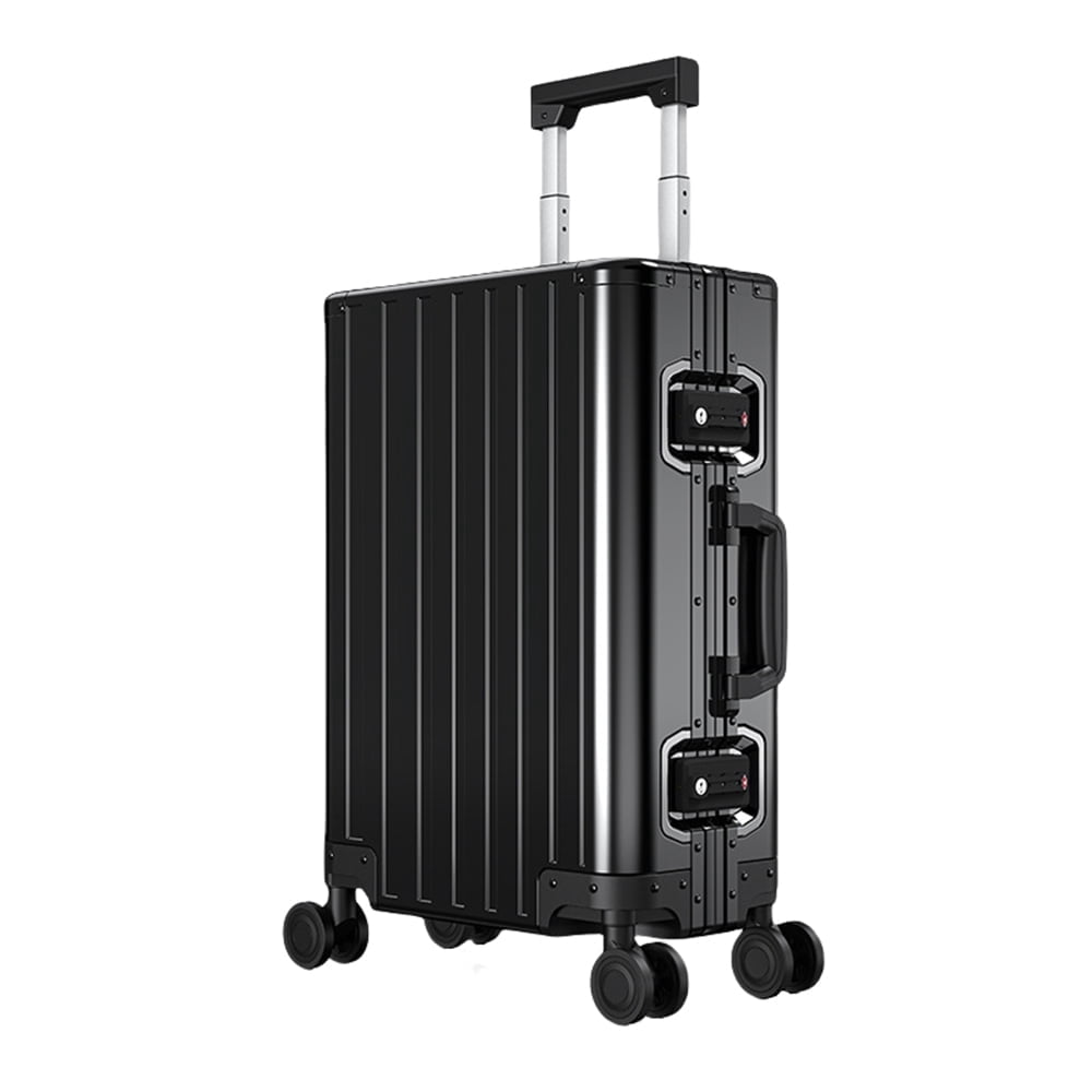 Aluminum Magnesium Alloy Carry on Luggage with Spinner Wheels, Hard ...