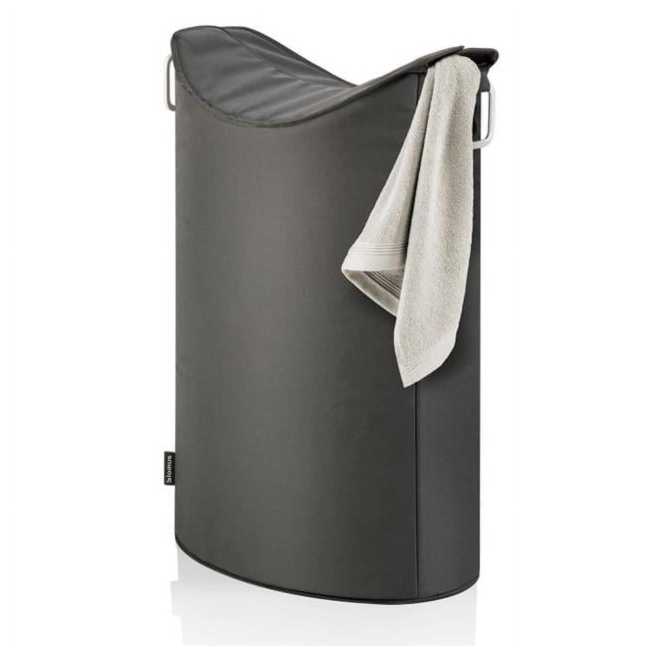 Aluminum Matt Laundry Bin - Anthracite - Walmart.com
