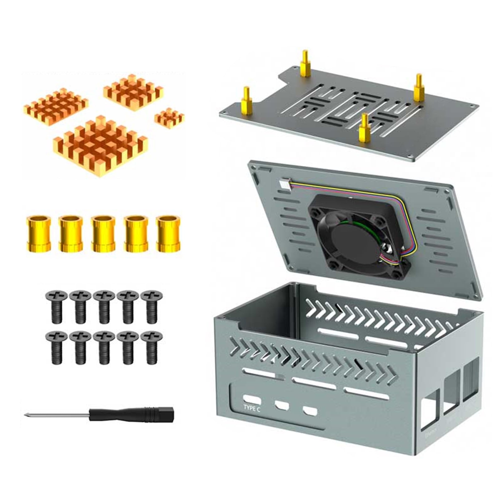 Aluminum Metal Case With Copper Heatsink Big Space And Coolers Cooling ...