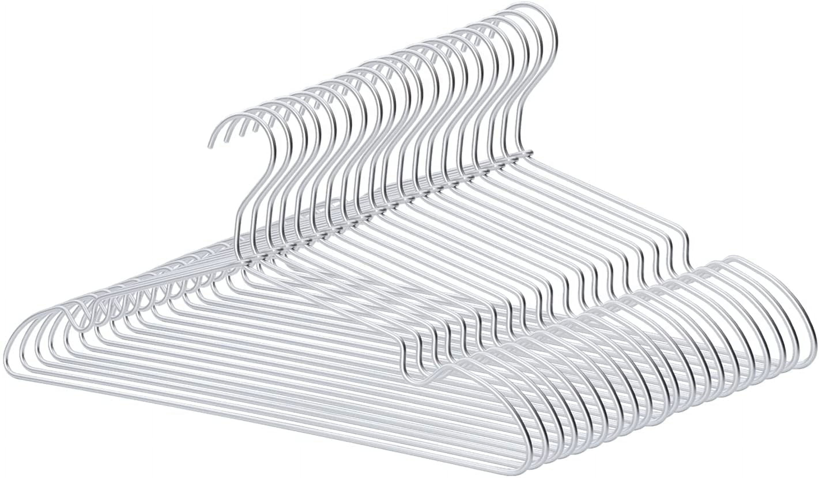 Aluminum Metal Hangers ,20 Pack Strong Heavy Duty Hanger for Shirt,Coat ...