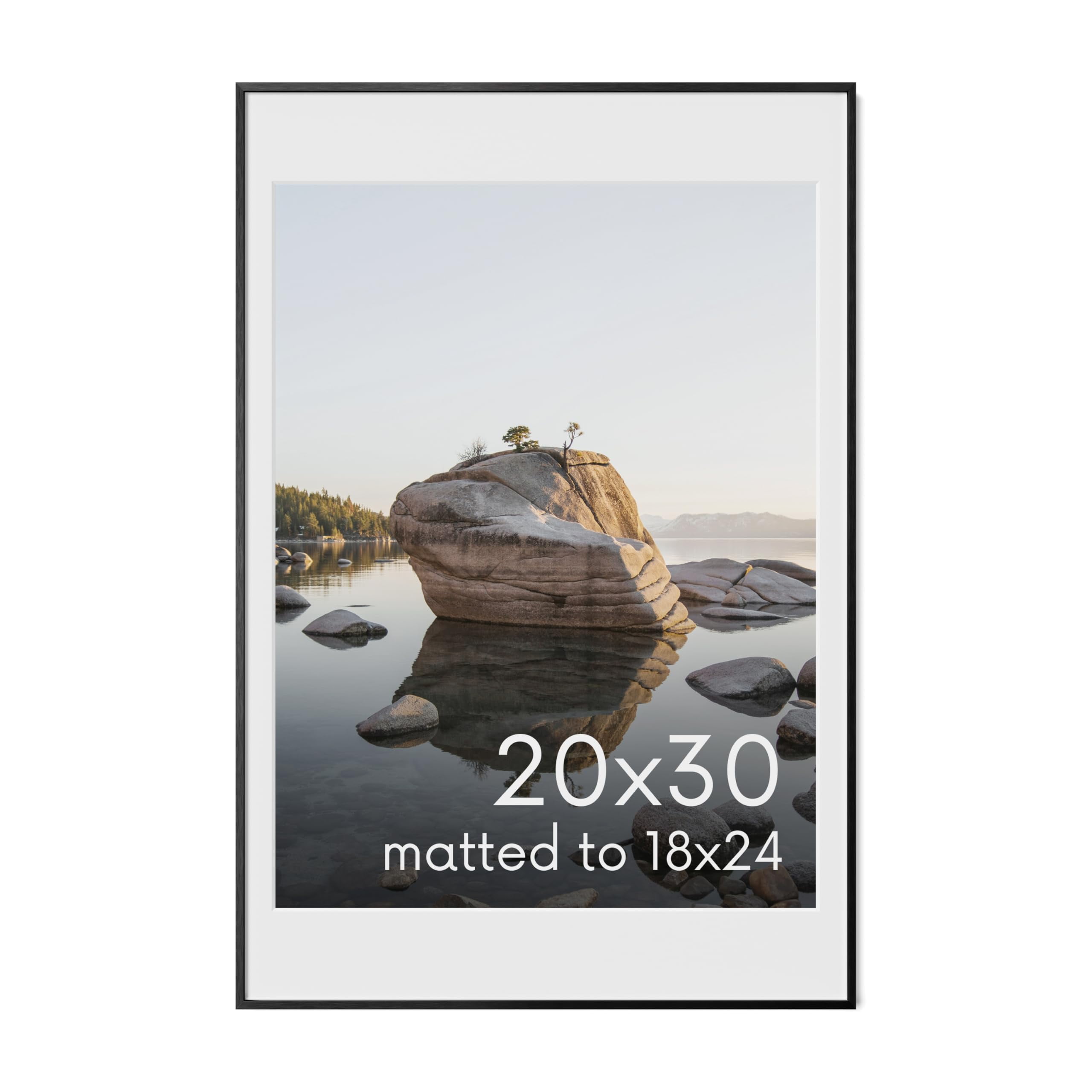 Aluminum Metal and Glass Single Picture Frame 20x30 - Walmart.com