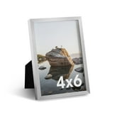 Brushed Silver 4x6 Metal Picture Frame - Walmart.com