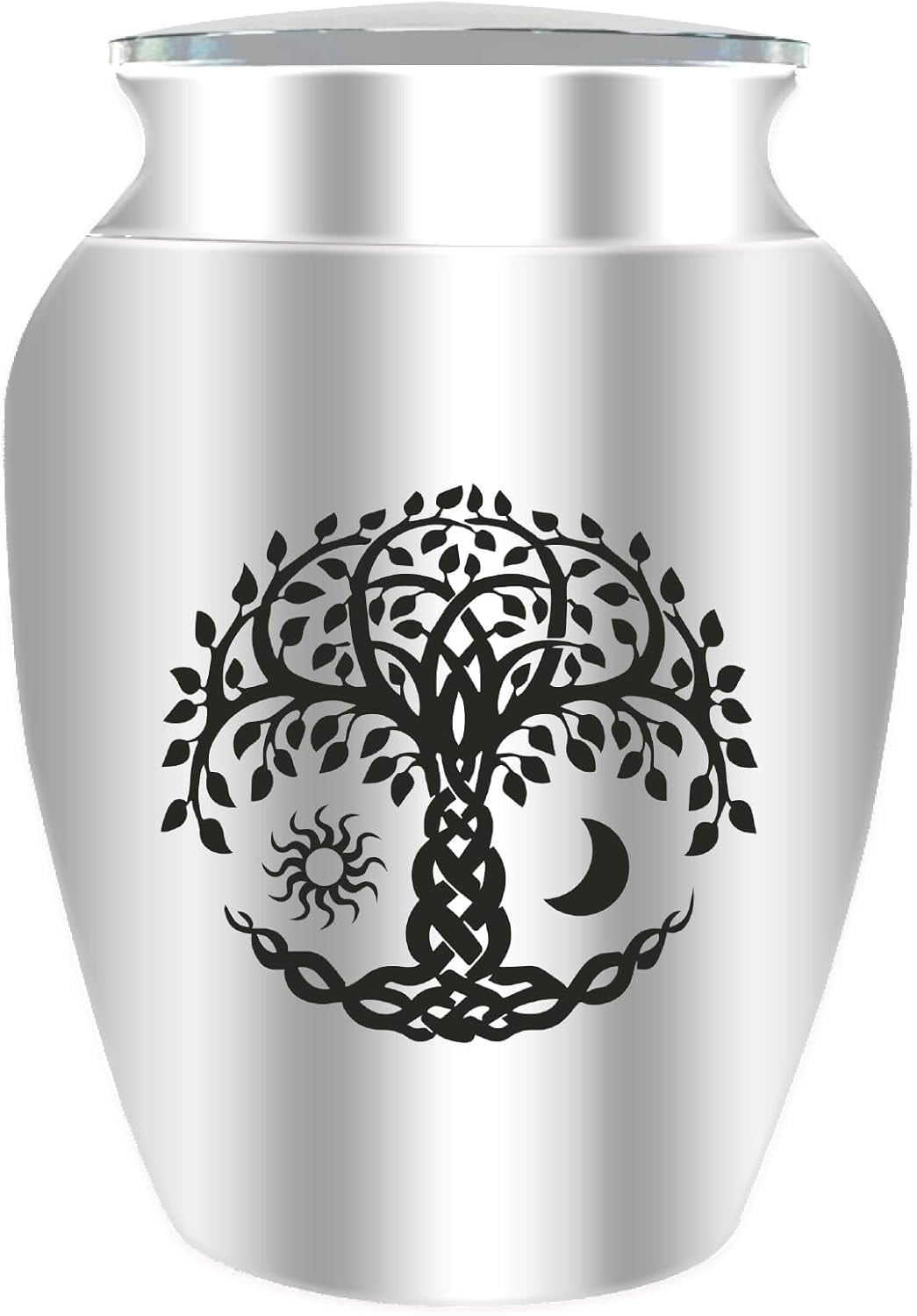 Aluminum Mini Cremation Urn Small Keepsake Urns Ashes Holder Silver ...