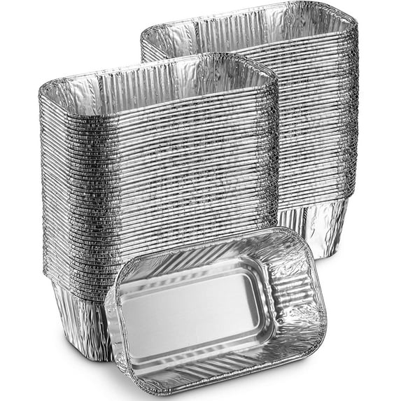 Aluminum Mini Disposable Loaf Pans | Deep Half Size 6 x 3.5” Extra ...