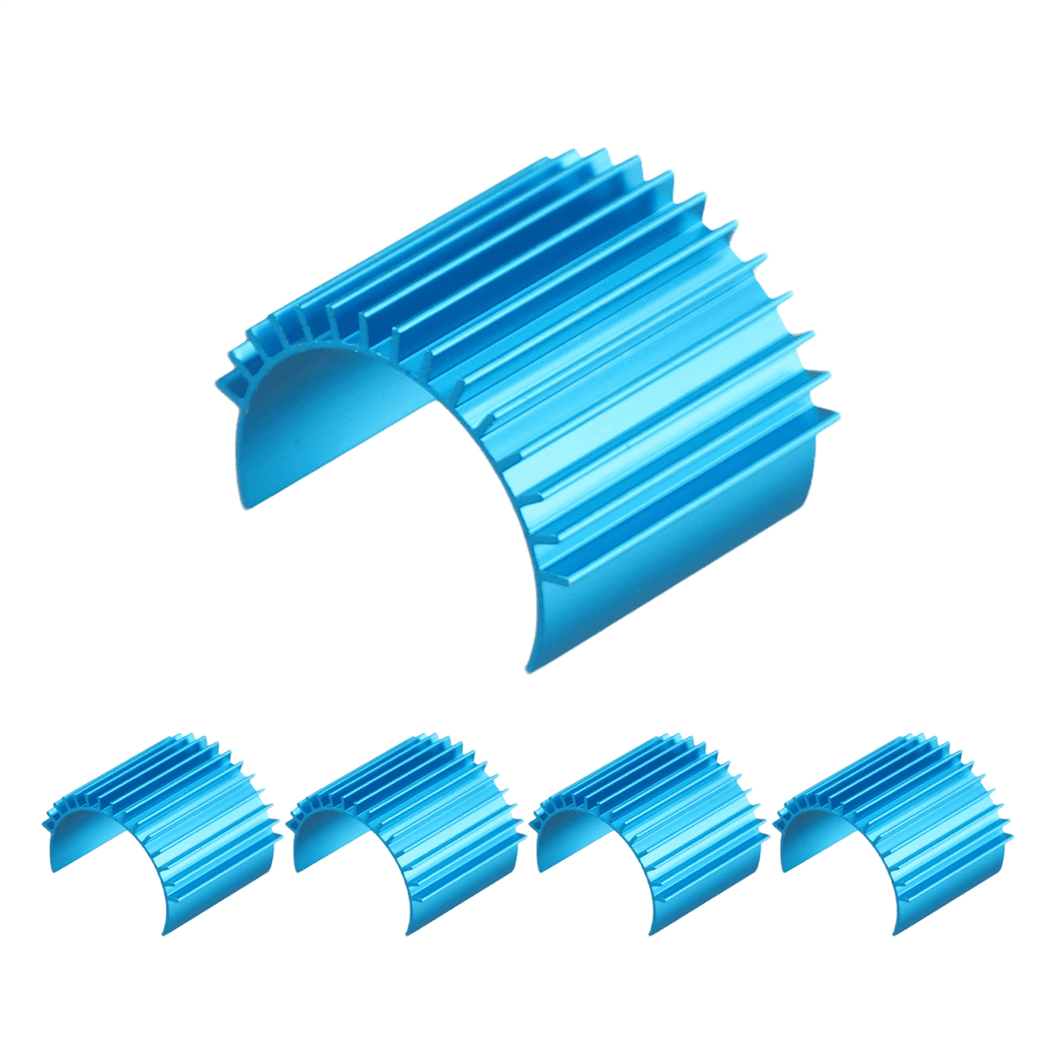 Aluminum Motor Heat Sink 2838 2845 2850 370 380 Brushless Heatsink for 1/18 1:16On/Off -RC CAR ...