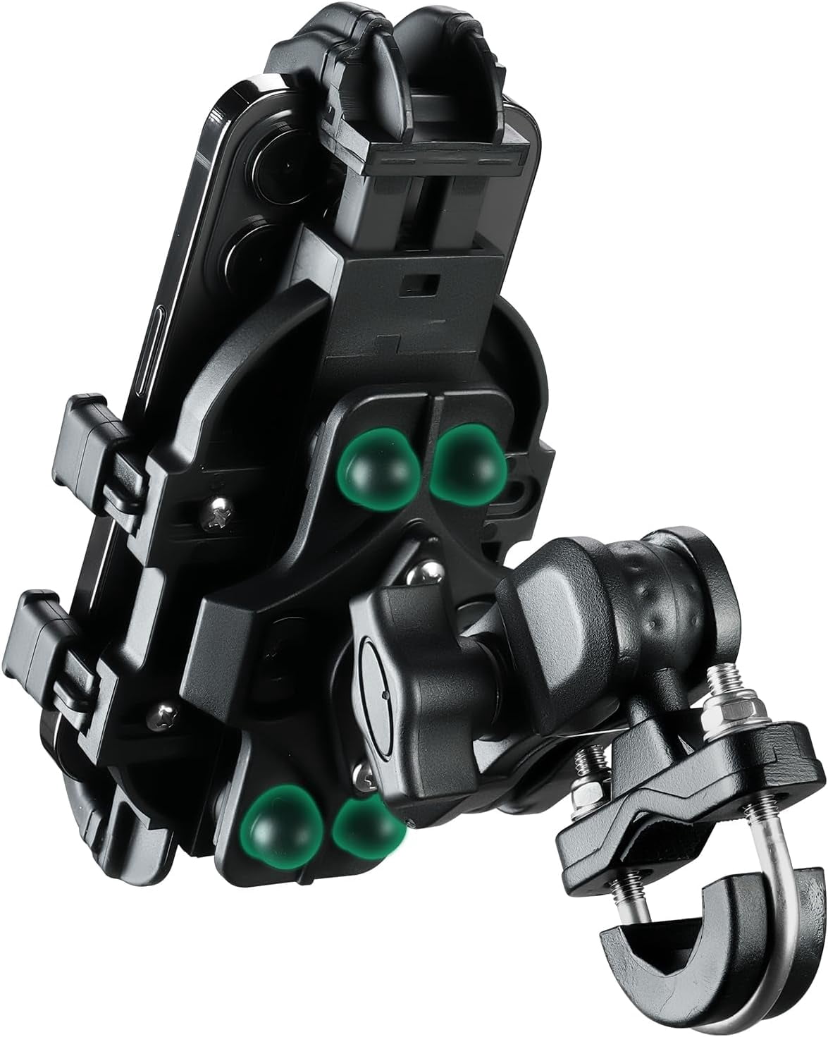 Aluminum Motorcycle Bike Phone Mount with Vibration Dampener for 4.7 ...