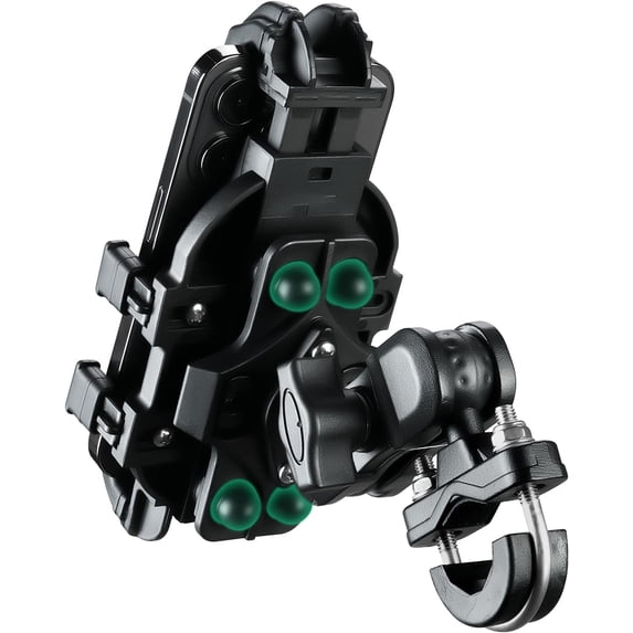 Aluminum Motorcycle Bike Phone Mount with Vibration Dampener for 4.7''-7.1'' Phones, Universal ...