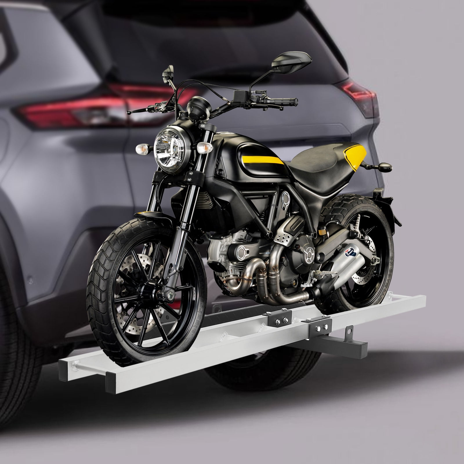 Aluminum Motorcycle Carrier, Hitch-Mounted for Dirt Bikes, 500 lbs Max ...