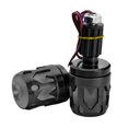 Aluminum Motorcycle Handlebar End Caps with Multicolor LED Lights Quick ...