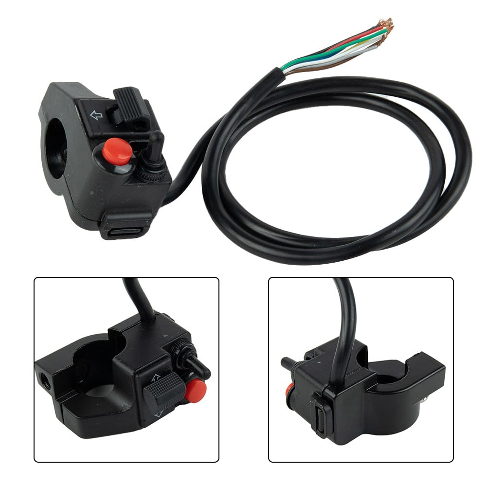 Aluminum Motorcycle Handlebar Switch Button Headlight Turn Signal Horn 12V - Walmart.com