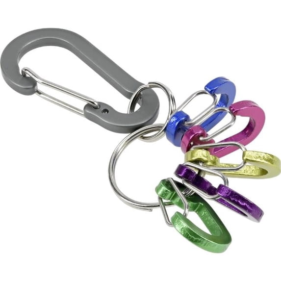 Aluminum Multi Color Clip & Hook Carabiner - Walmart.com