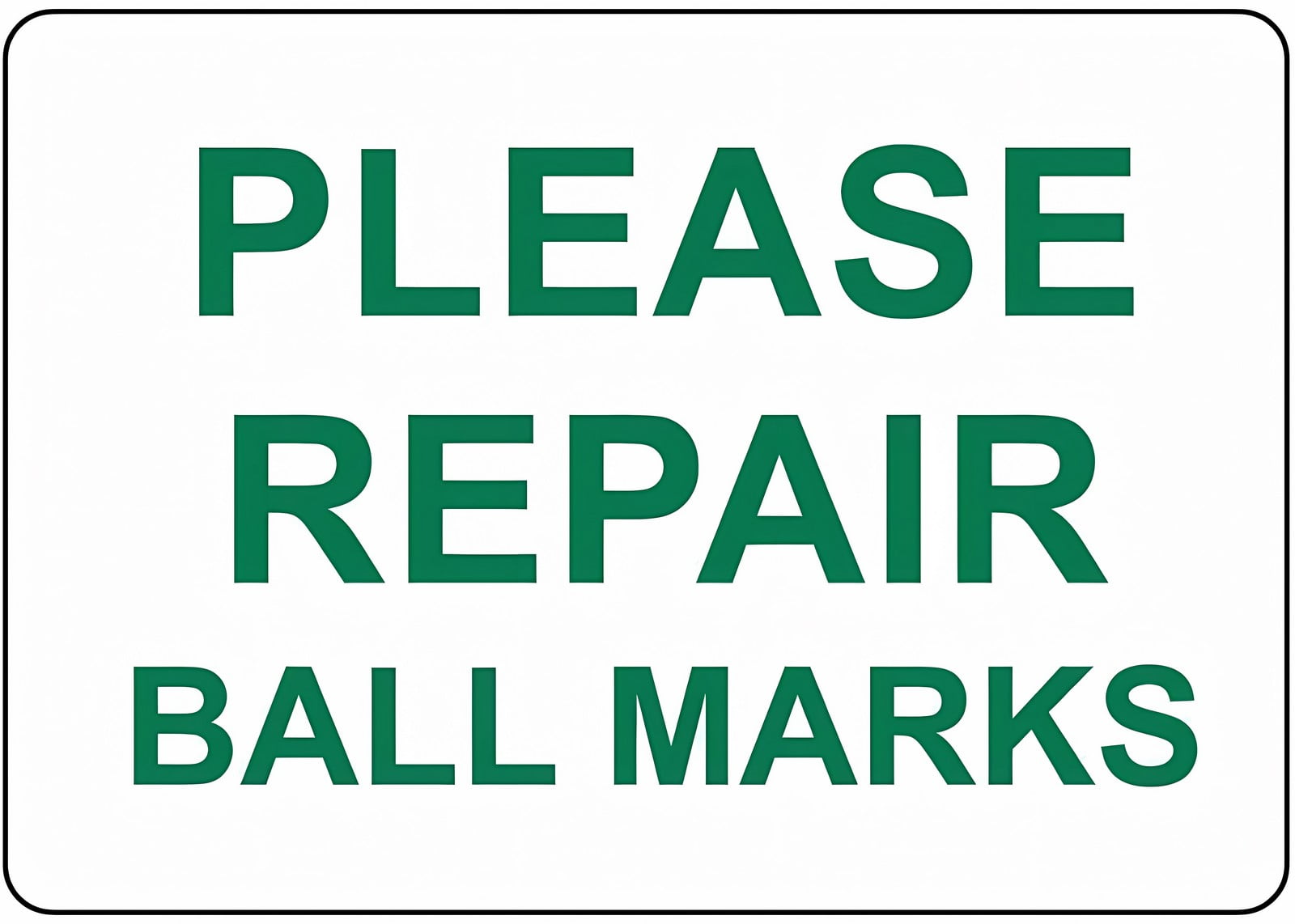 Aluminum Multi Color Warning Sign Please Repair Marks 12 x 8 Inches ...