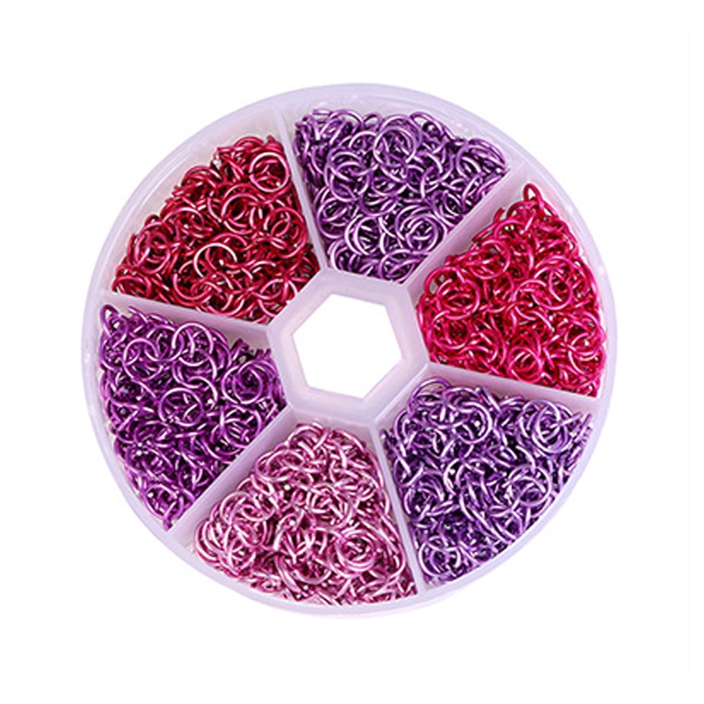 Aluminum Nail Jewelry Mix Color Dangle Ring Jump Rings Nail Art ...