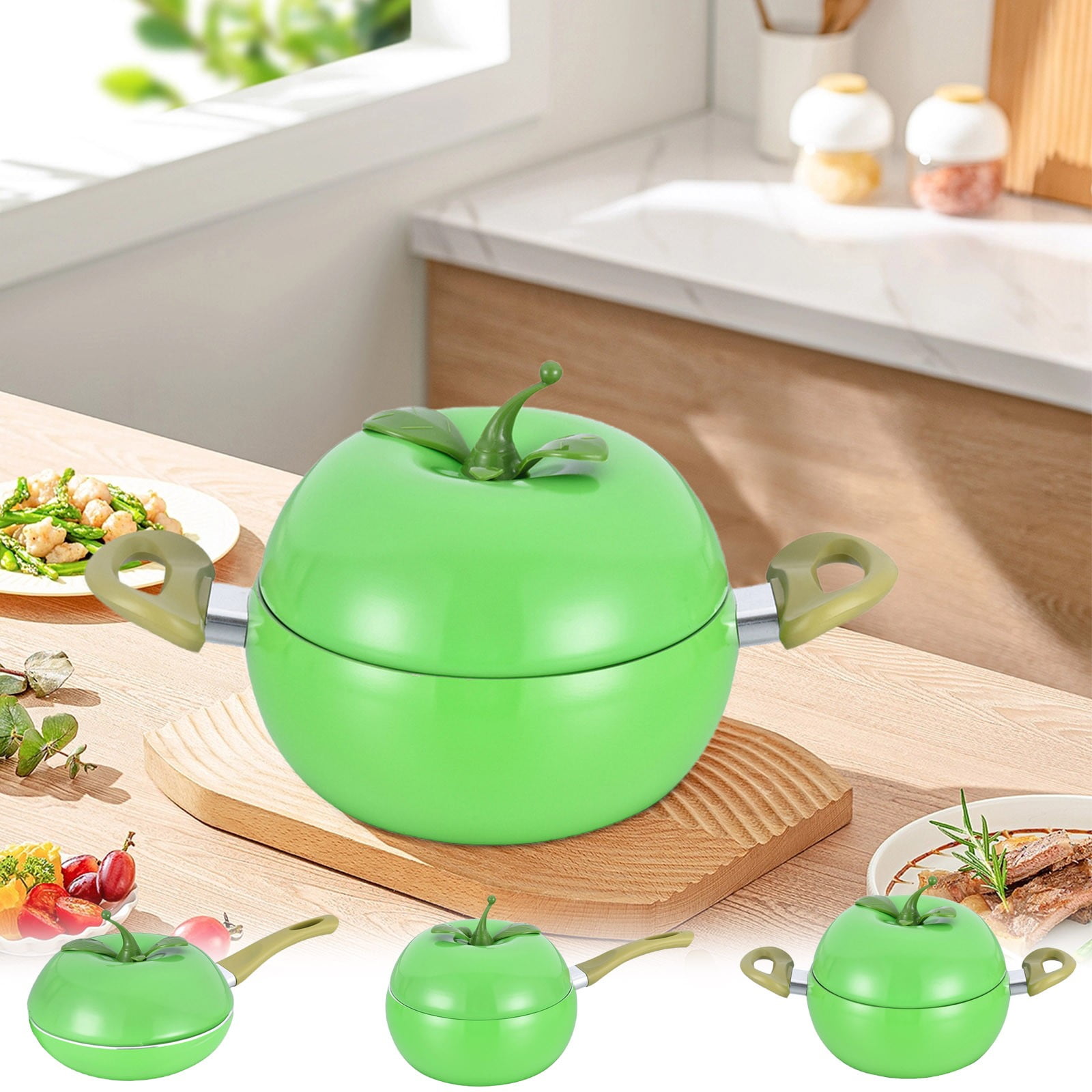 Aluminum Nonstick Pan 20cm | Kitchen Cookware Fruit Shape | Magnetic ...