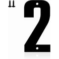 Aluminum Numbers and Letters - Black Metal Door Numbers - Outdoor Metal ...