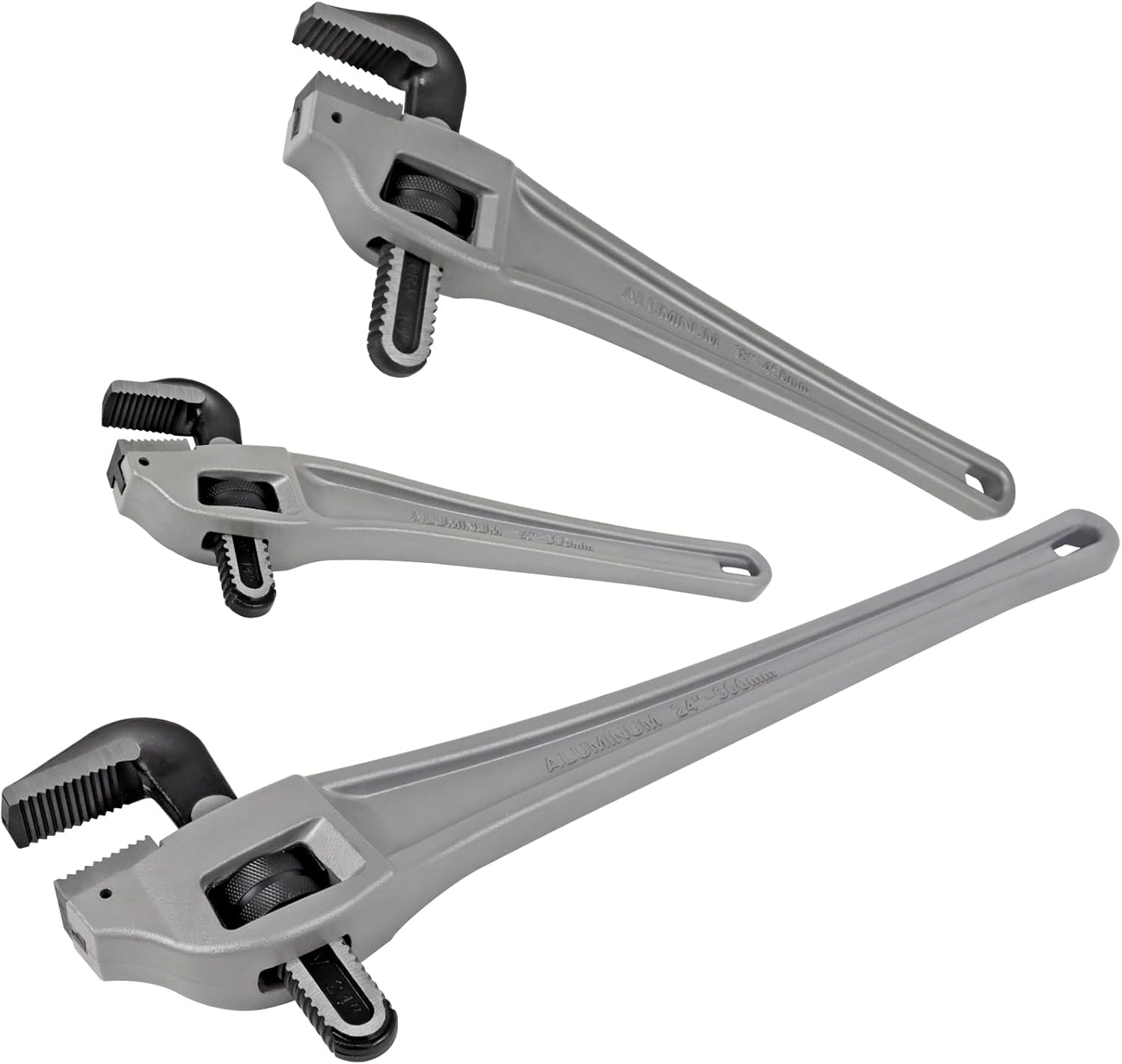 Aluminum Offset Pipe Wrench set,Adjustable Jaw Capacity, Heavy Duty ...