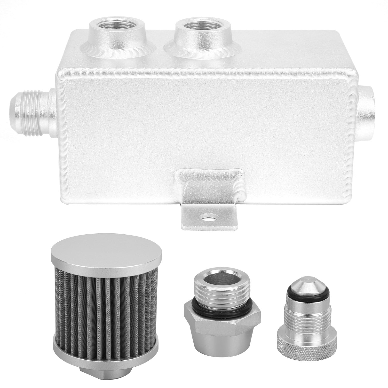 Aluminum Oil Catch Can, 1L Universal Coolant Fuel Overflow Tank with ...