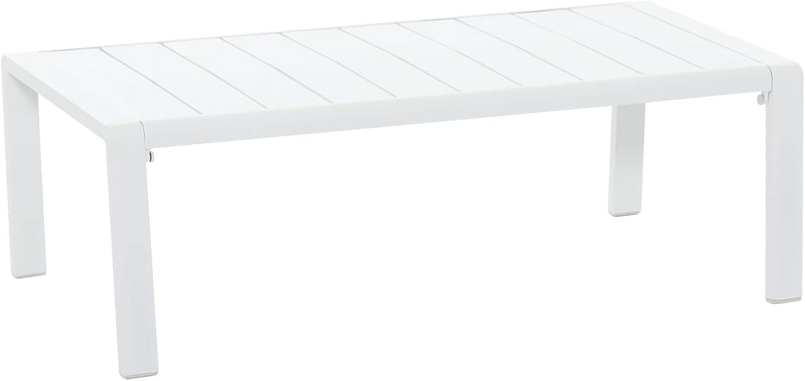 Aluminum Outdoor Patio Coffee Table All Weather Outdoor Metal Coffee ...