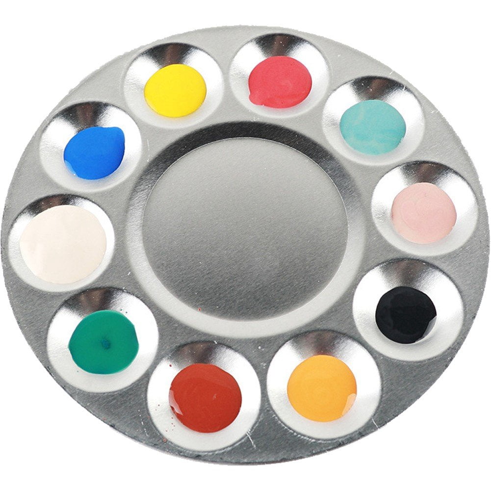 Aluminum Palette 10-Well Watercolor Palette Artist Mixing Palette Oil ...