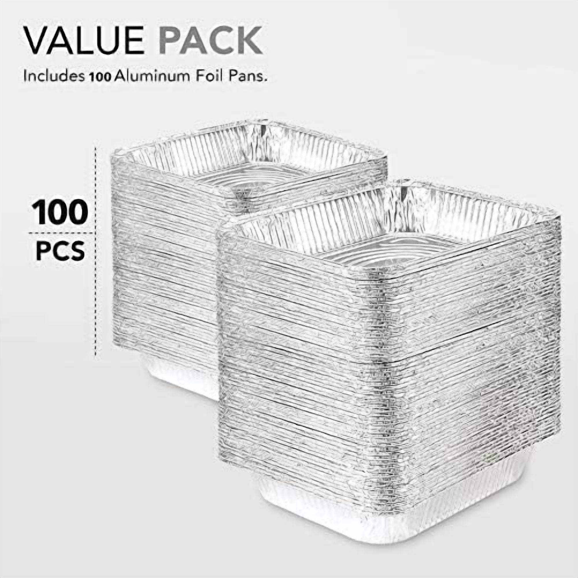 Aluminum Pans 9x13 Disposable Foil Baking Pans (Pack Of 100) - Half ...