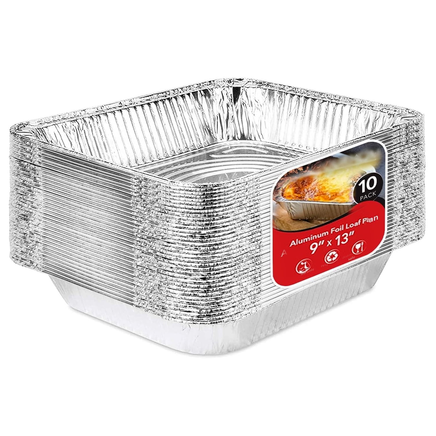 Aluminum Pans 9x13 Disposable Foil - Half Size Steam Table Deep Pans ...