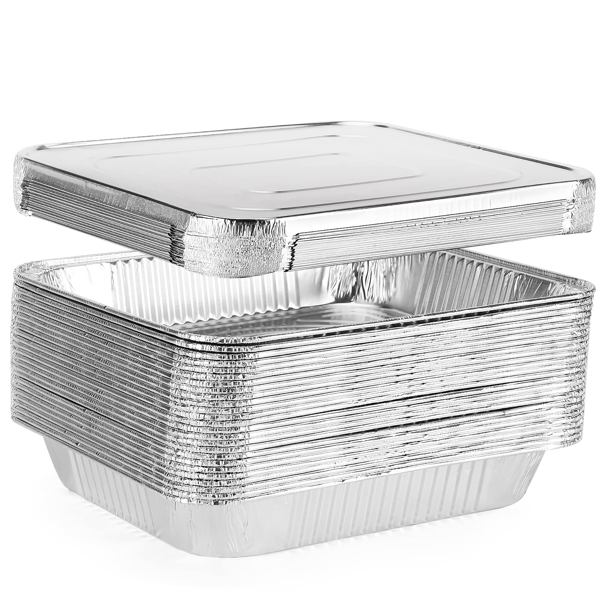 Aluminum Pans Trays 9"x13" inch Half Size Disposable Containers with ...