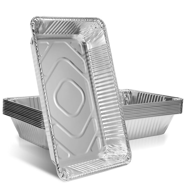 Aluminum Pans Trays Full Size Disposable Containers - 21x13 inch Deep ...