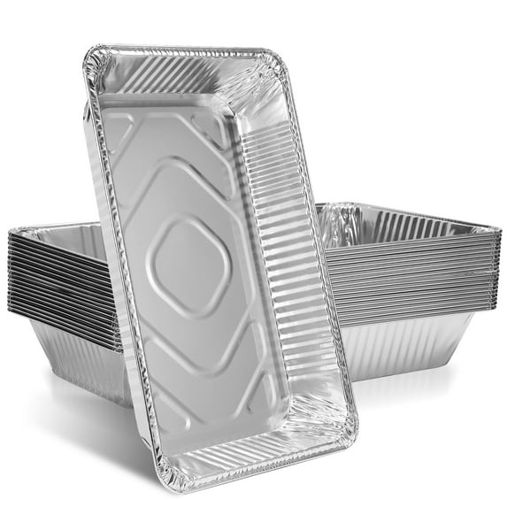 Aluminum Pans Trays Full Size Disposable Containers - 21x13 inch Deep ...
